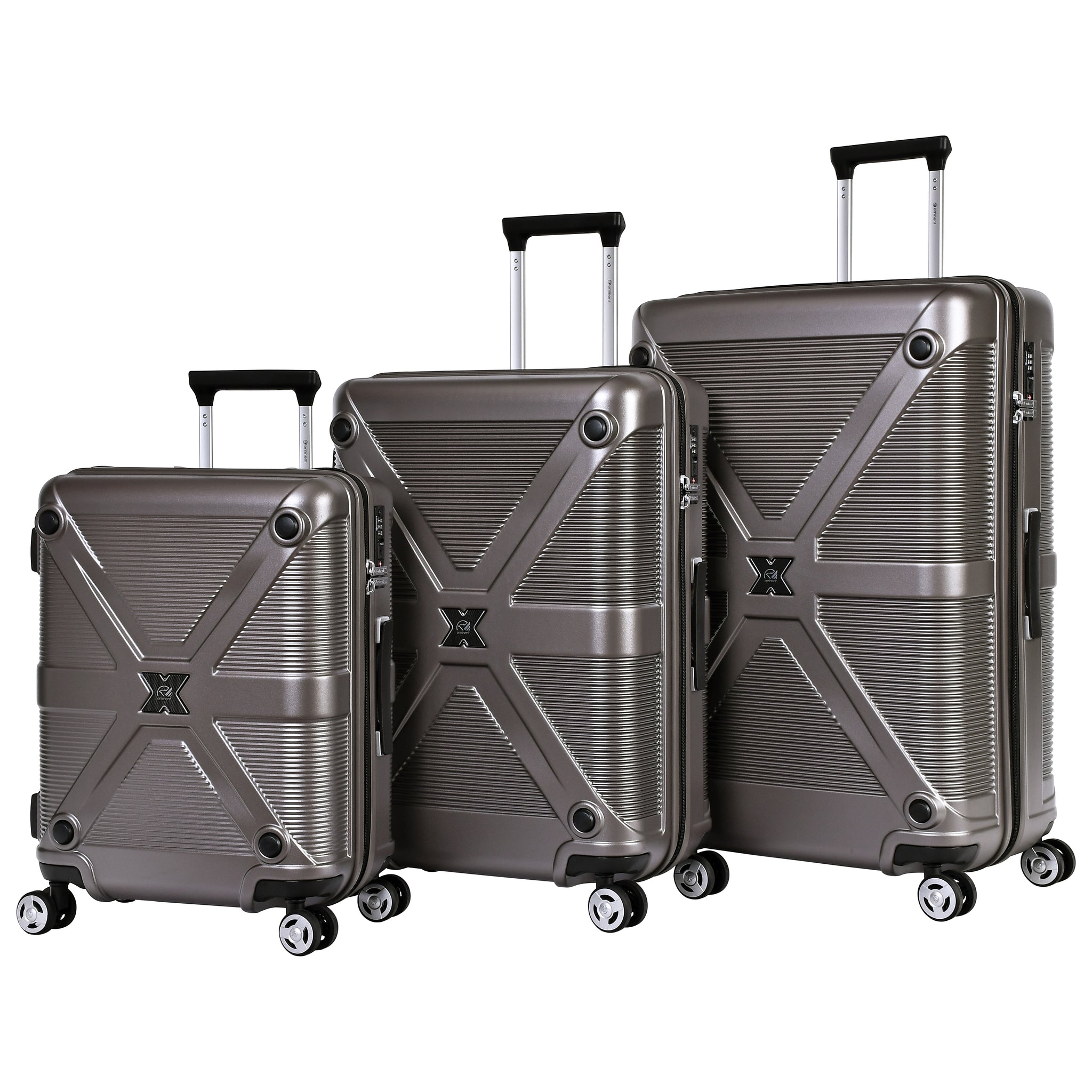 Eminent Hard case Suitcase Makrolon PC Travel Luggage with TSA Approve